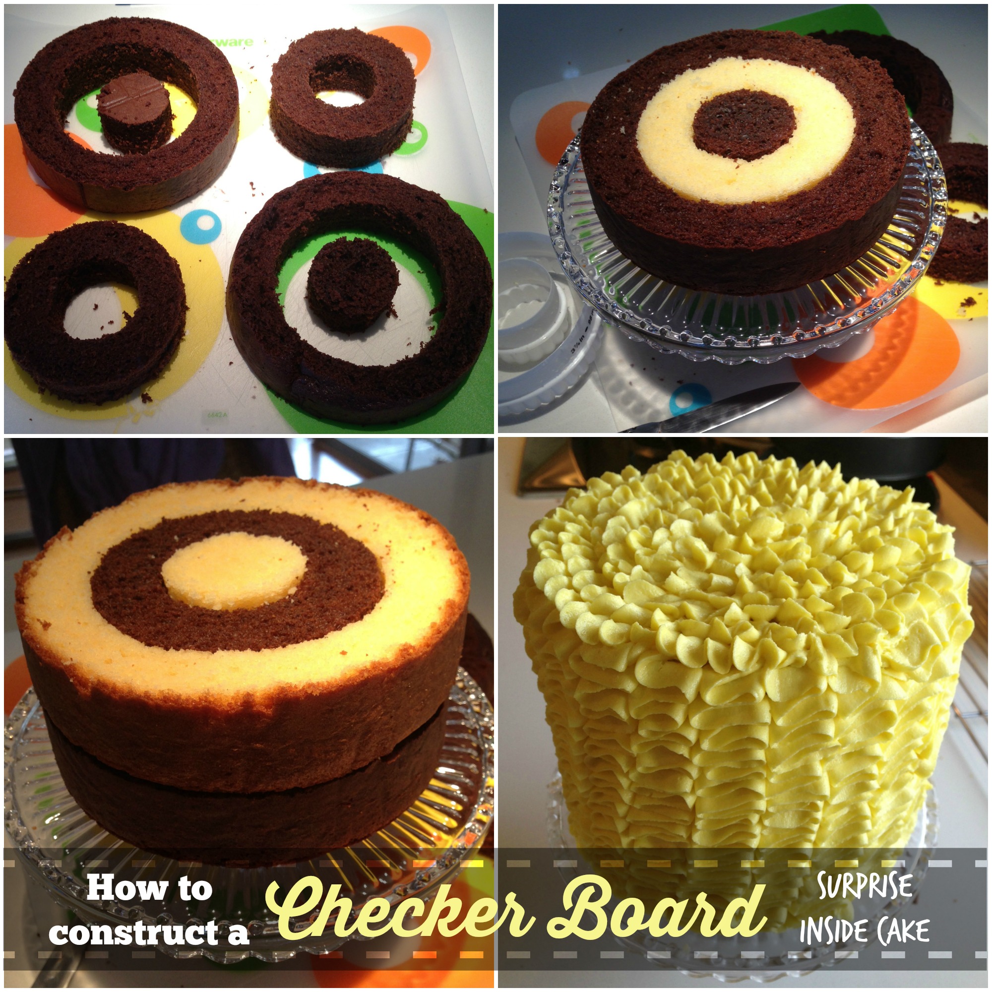 Checker board cake